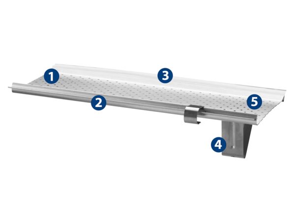 Gutter Stark® Dachrinnenschutz – Effektiver Schutz vor Laub, Schnee und ...